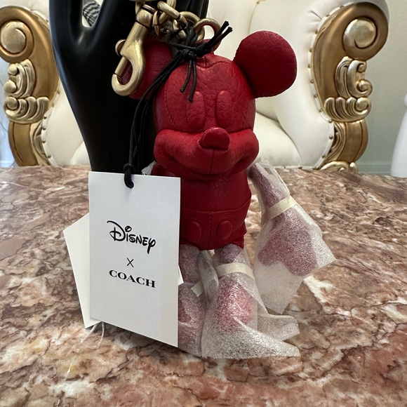 Coach | Accessories | Coach X Disney Red Mickey Mouse Keychain | Poshmark
